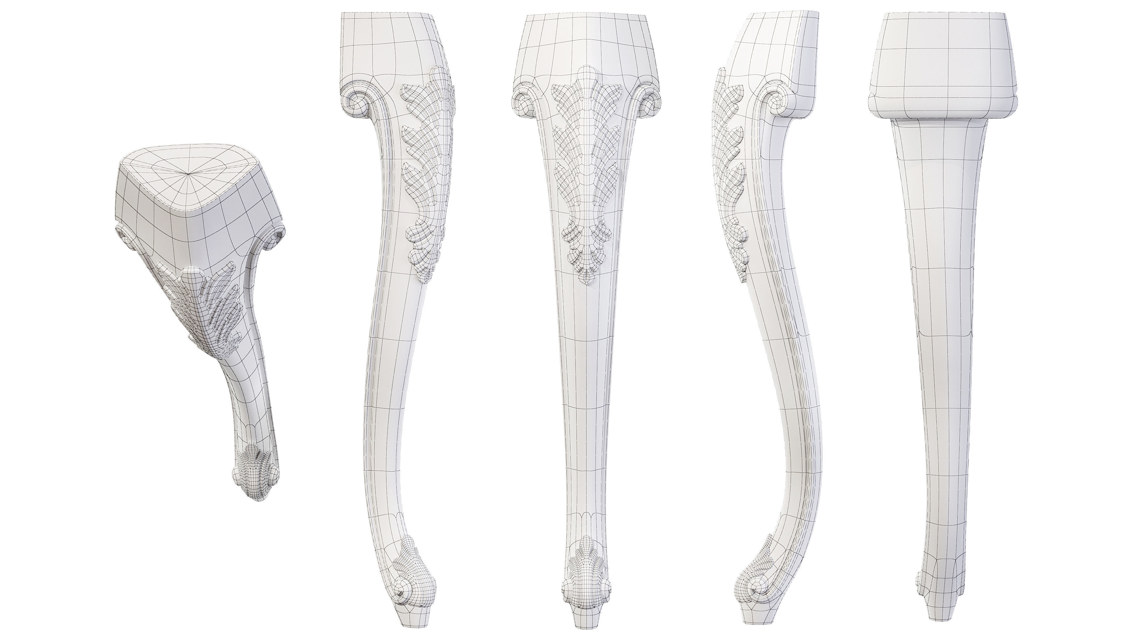 Classic leg 056 3D model | CGTrader