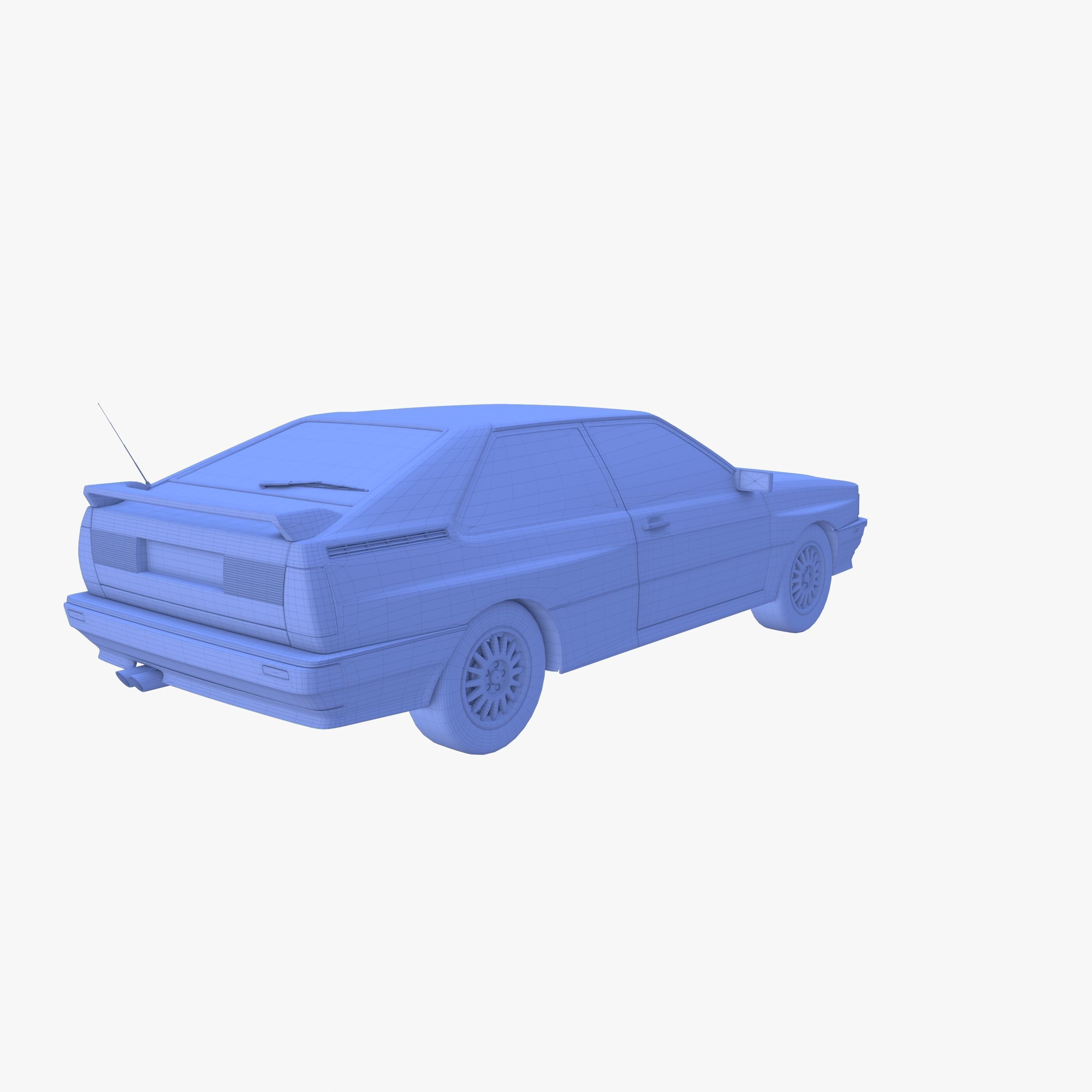 Generic 80s Coupe 3D model | CGTrader