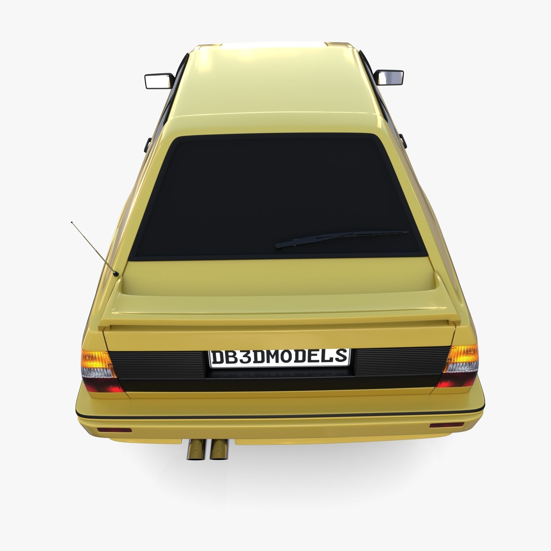 Generic 80s Coupe 3D model | CGTrader