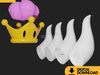 Bowsette Crown and Horns STL 3D Files Digital Download 3D model 3D ...