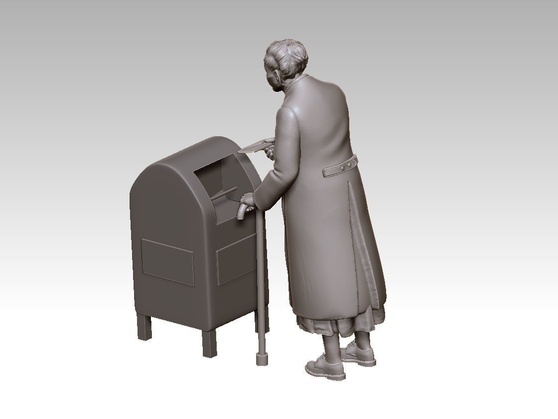 POST BOX 3D model 3D printable | CGTrader