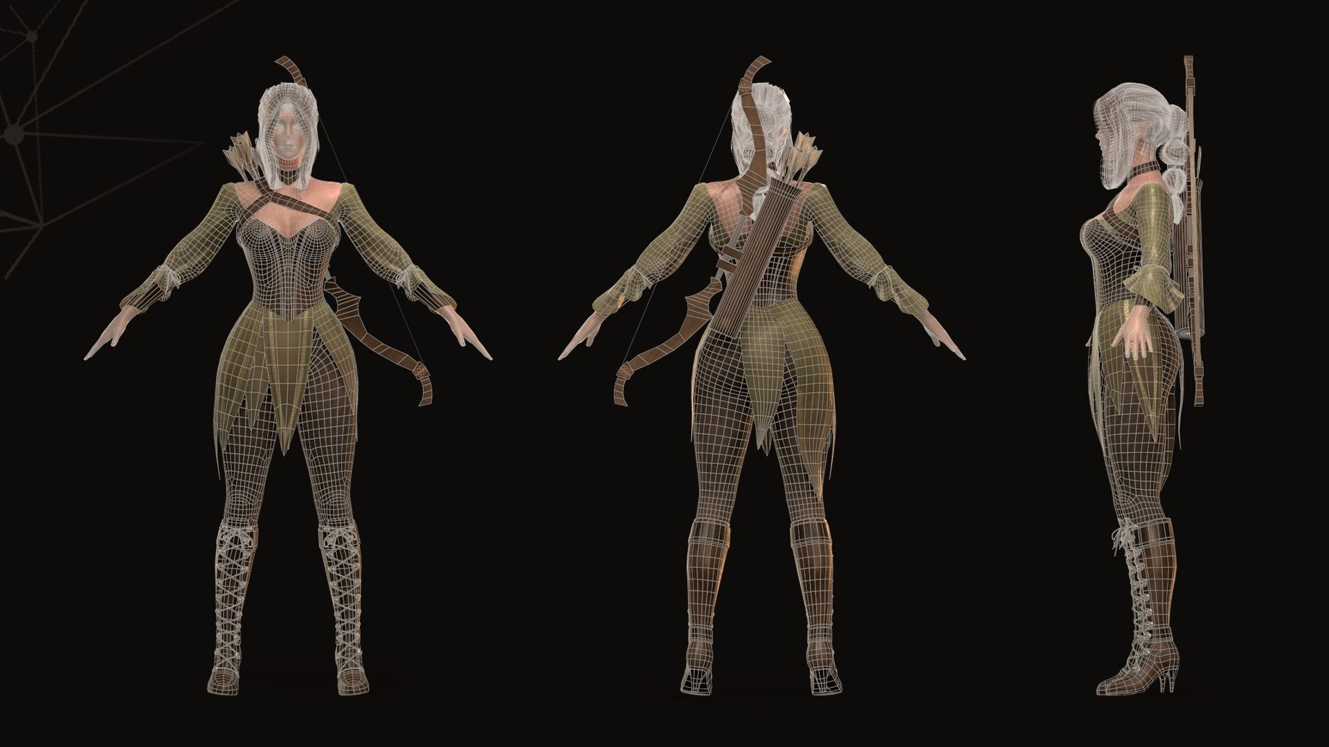3D model Elf Archer - Game Ready VR / AR / low-poly | CGTrader