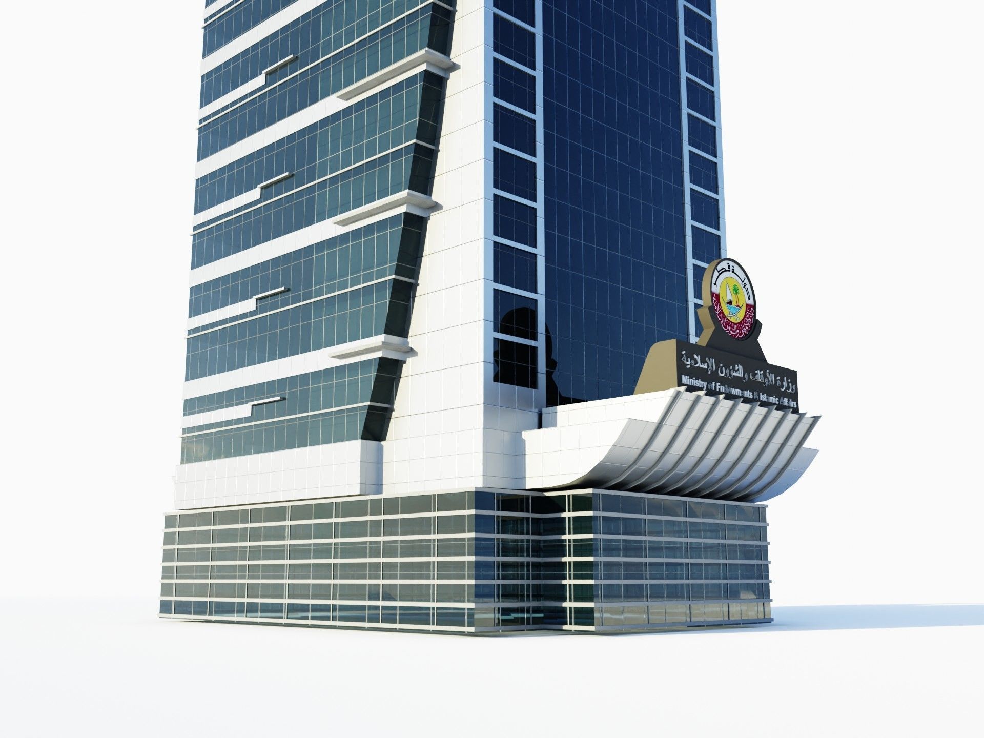 3D model AKH tower - Qatar doha VR / AR / low-poly | CGTrader