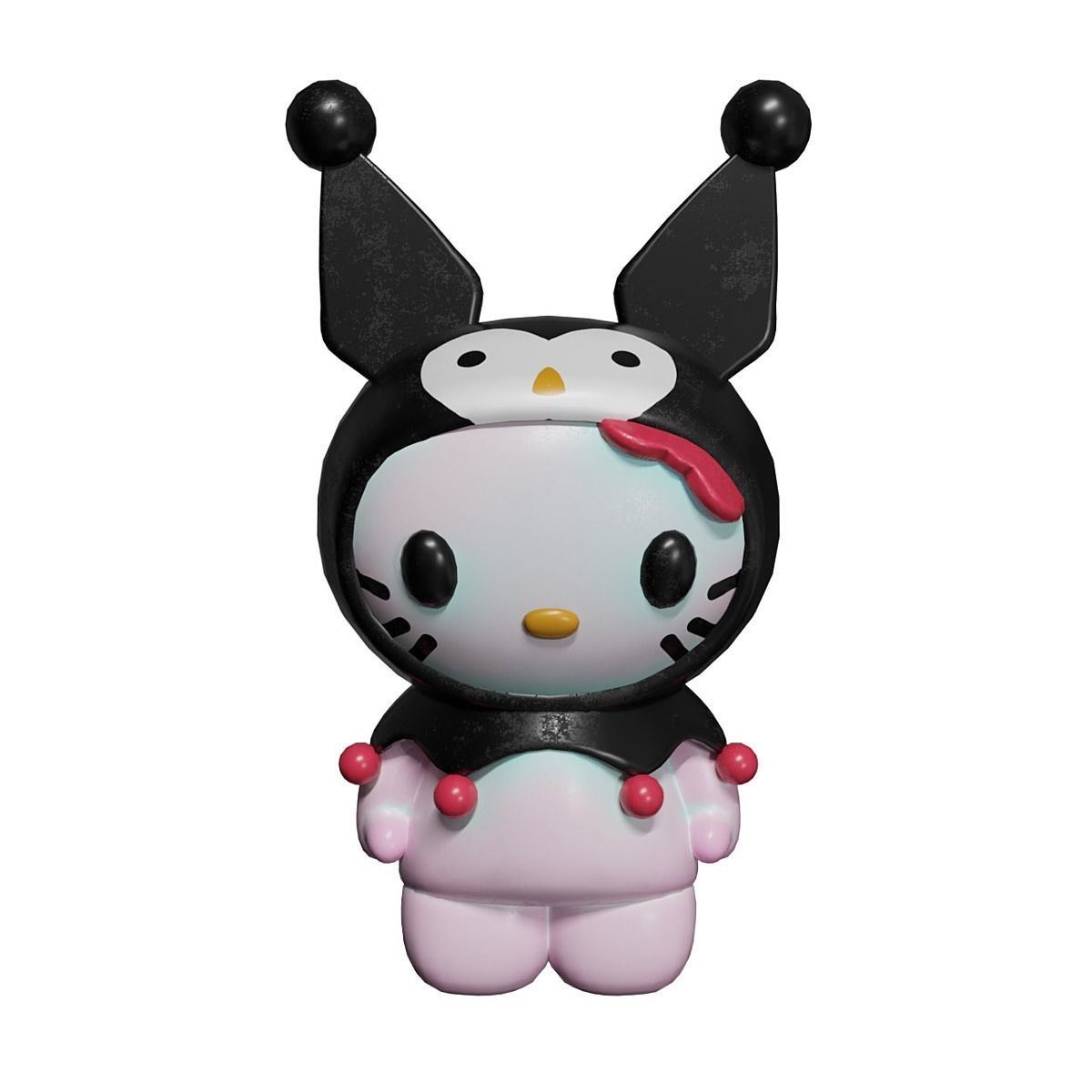 3D model Kuromi hello kitty figurine VR / AR / low-poly | CGTrader