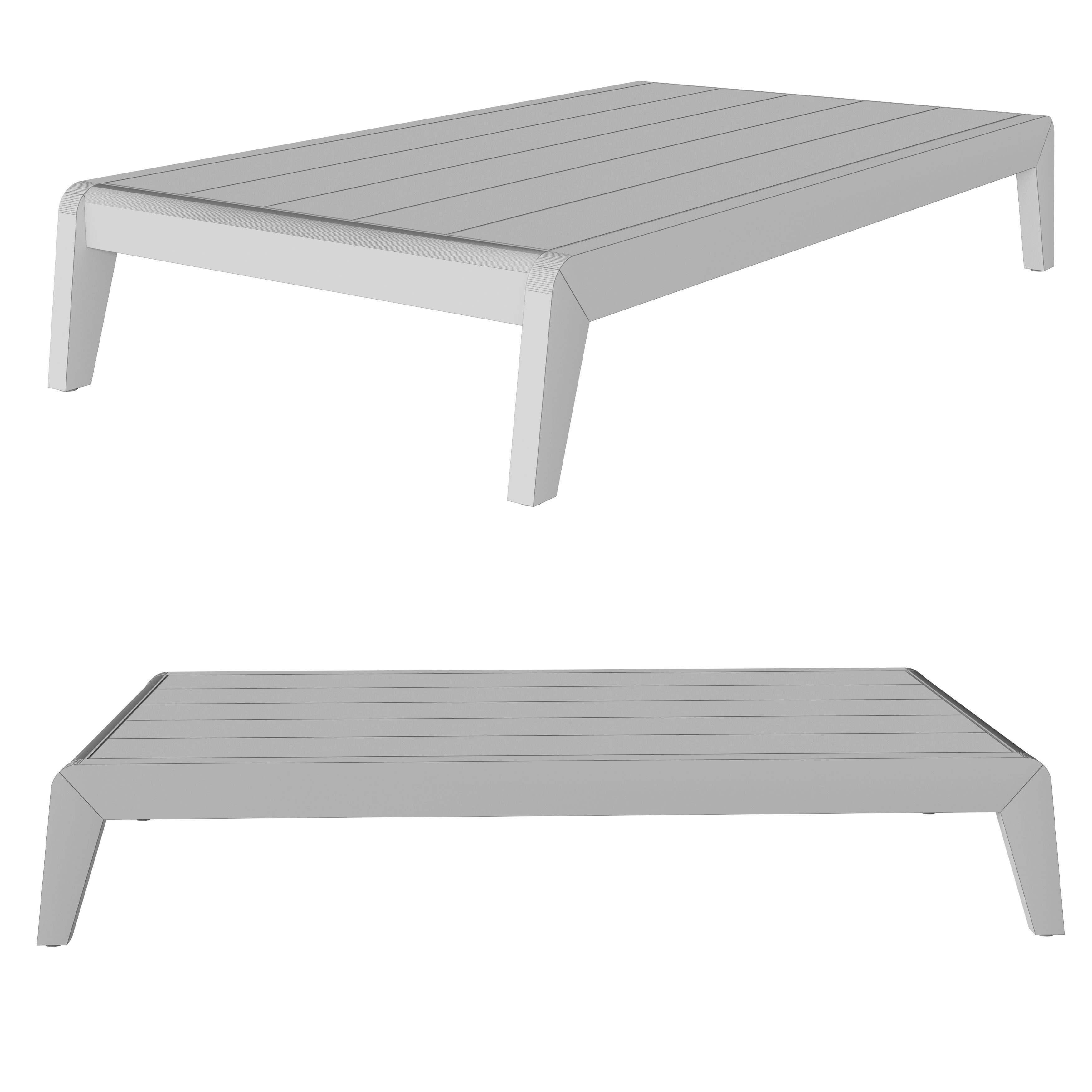 RH AVILA TEAK COFFEE TABLE 66 3D model | CGTrader