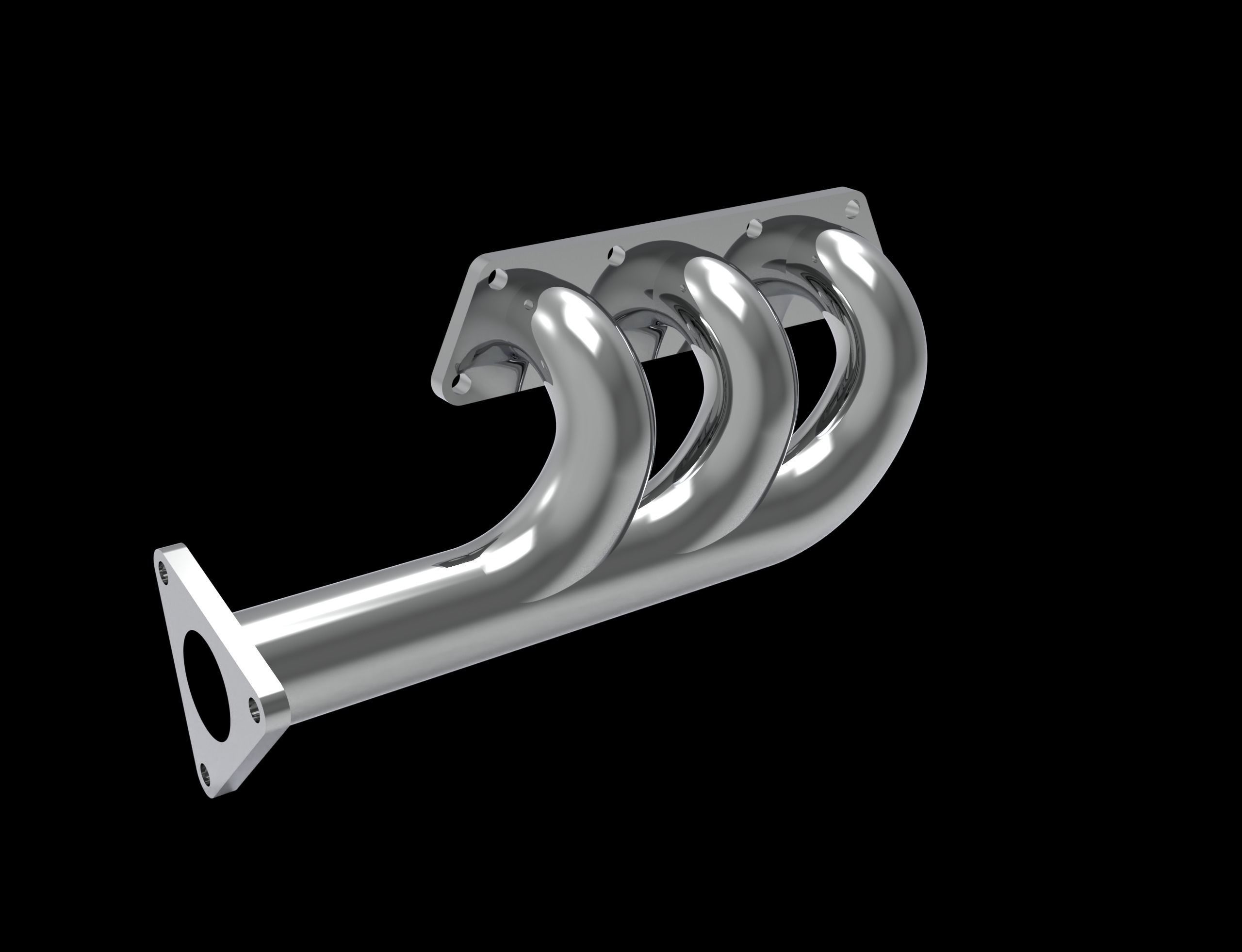 Exhaust manifold - CATIA 3D model 3D printable | CGTrader