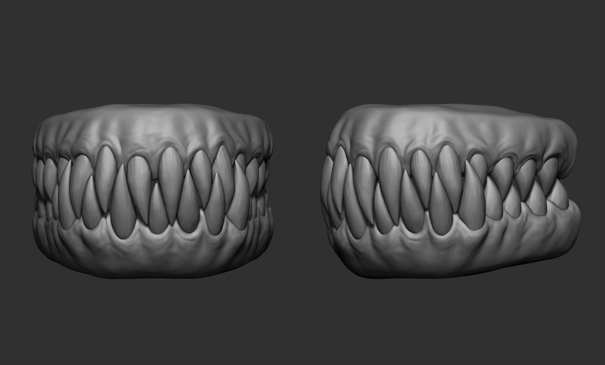 Creature Monster Teeth 3D model | CGTrader