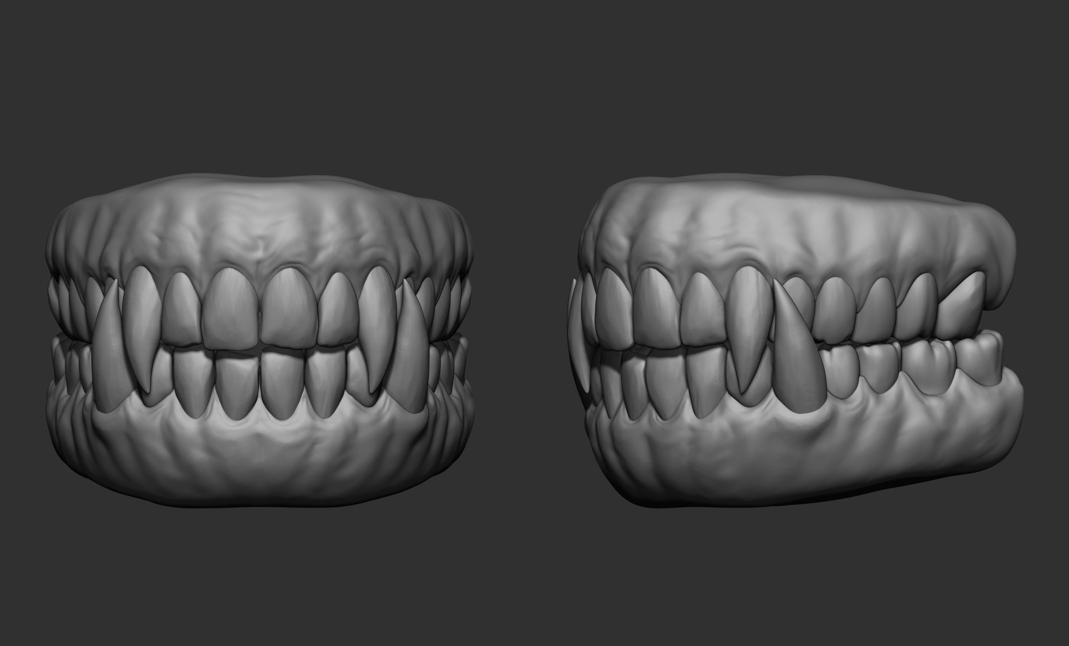 Creature Monster Teeth 3D model | CGTrader