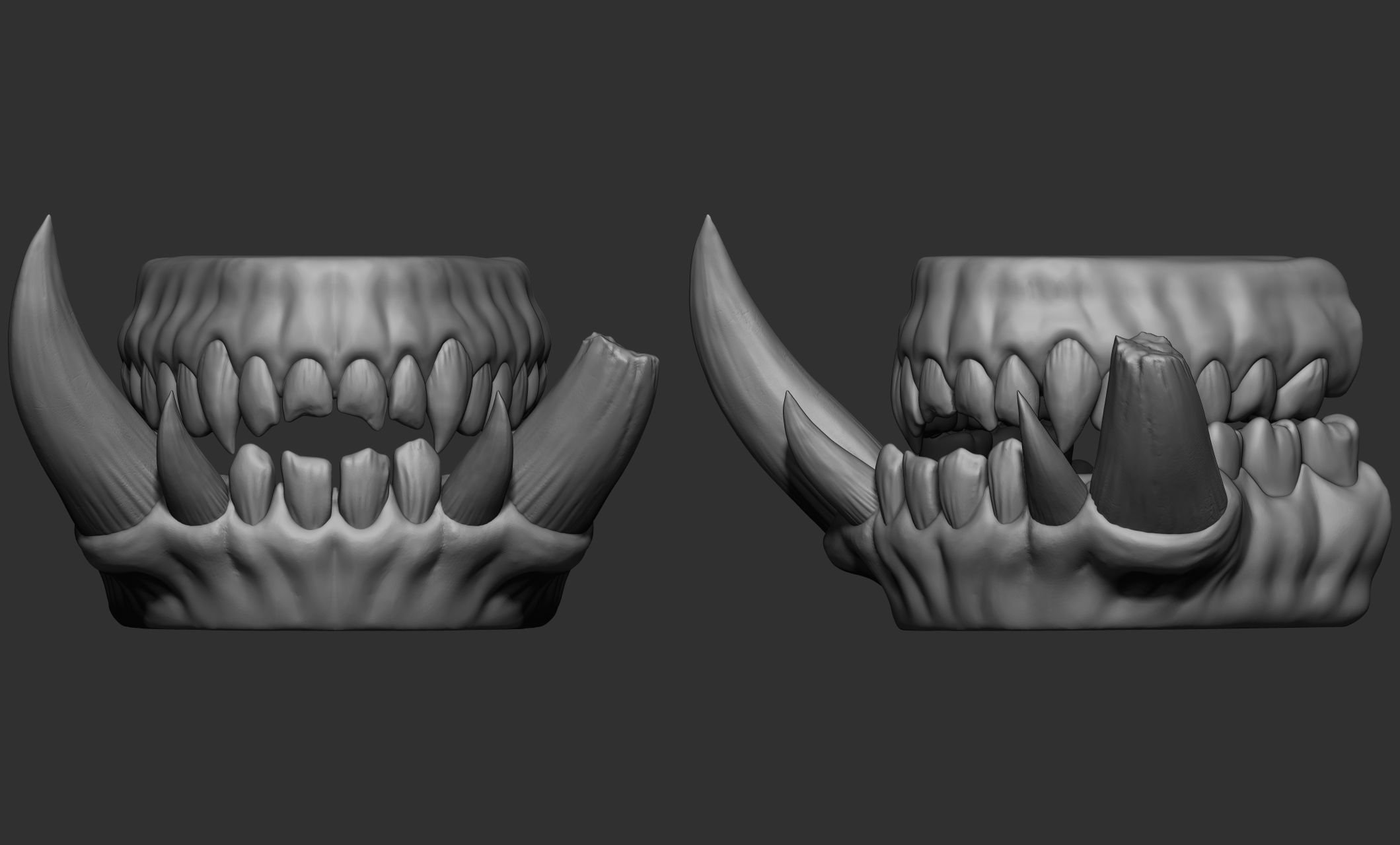 Creature Monster Teeth 3D model | CGTrader