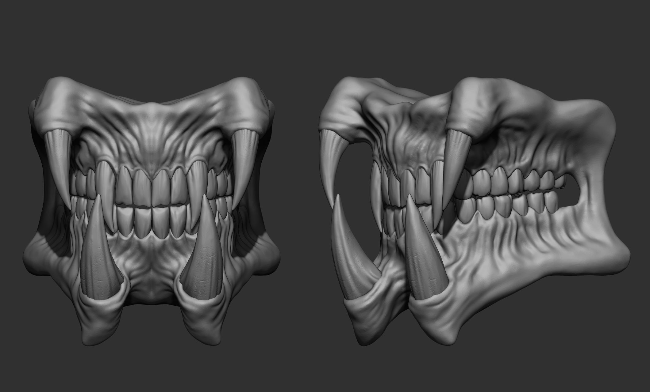 Creature Monster Teeth 3D model | CGTrader