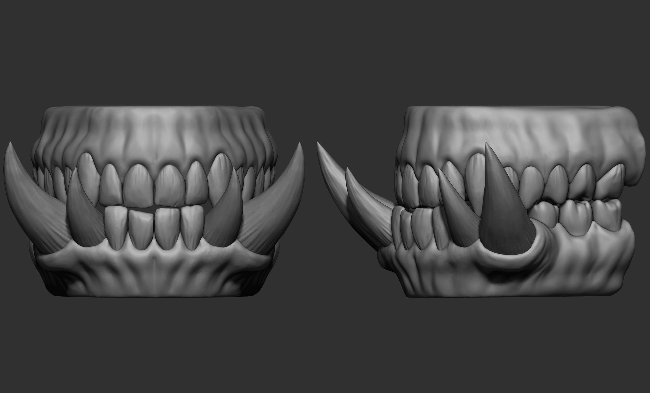 Creature Monster Teeth 3D model | CGTrader