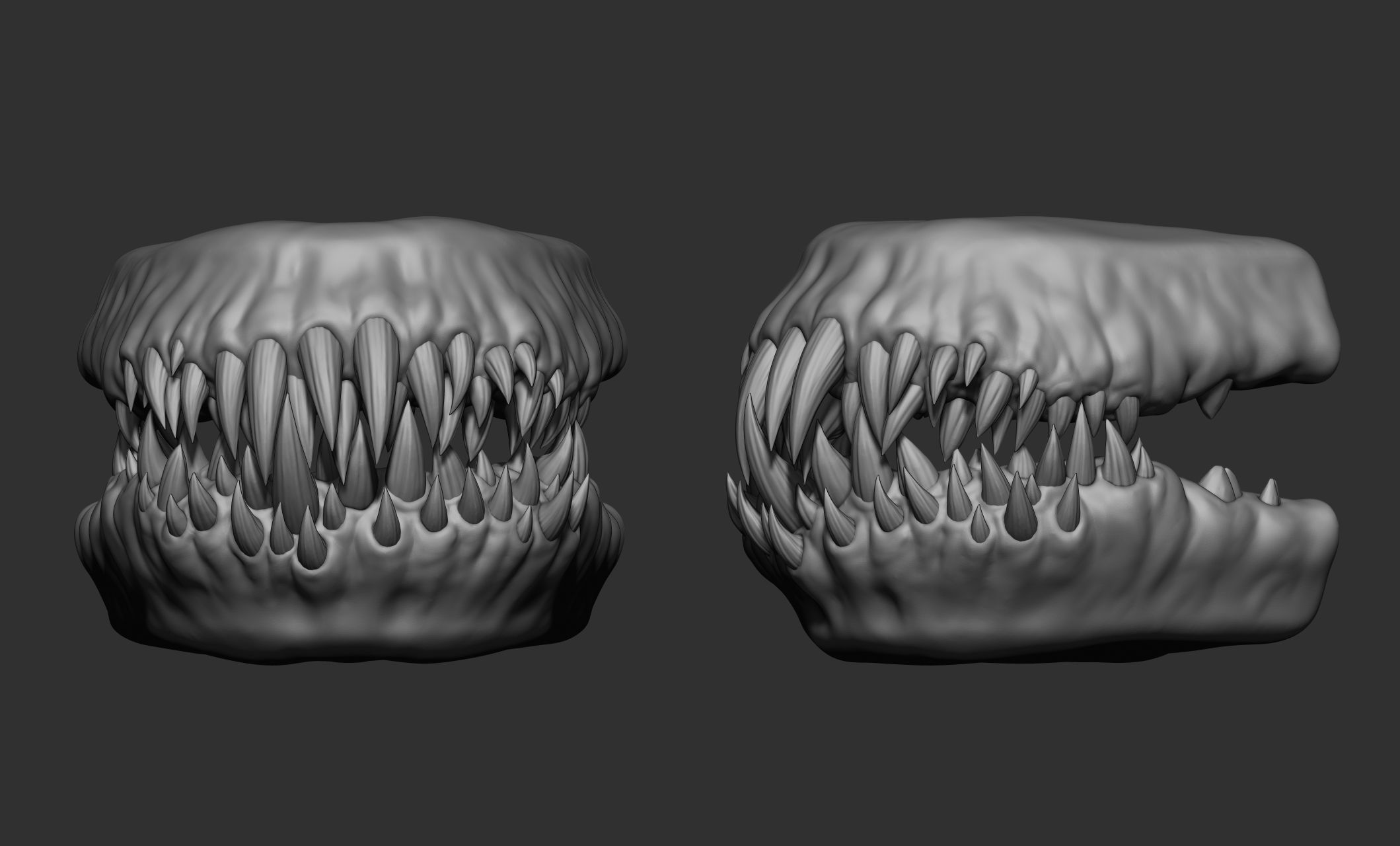 Creature Monster Teeth 3D model | CGTrader