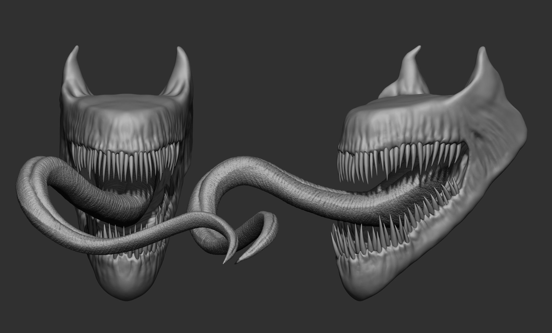 Creature Monster Teeth 3D model | CGTrader
