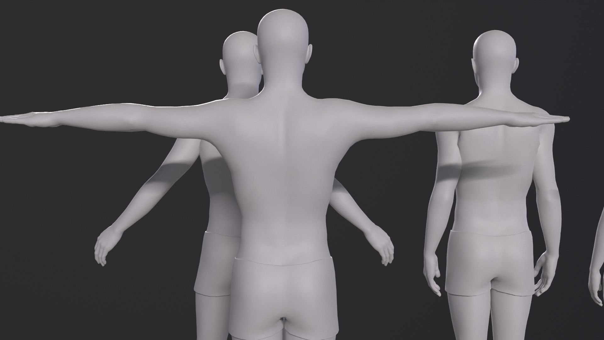 3D model Characters base mesh pack VR / AR / low-poly | CGTrader