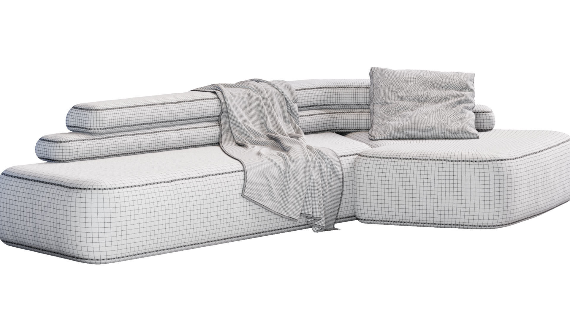 Sofa Rift By Moroso 3D model | CGTrader