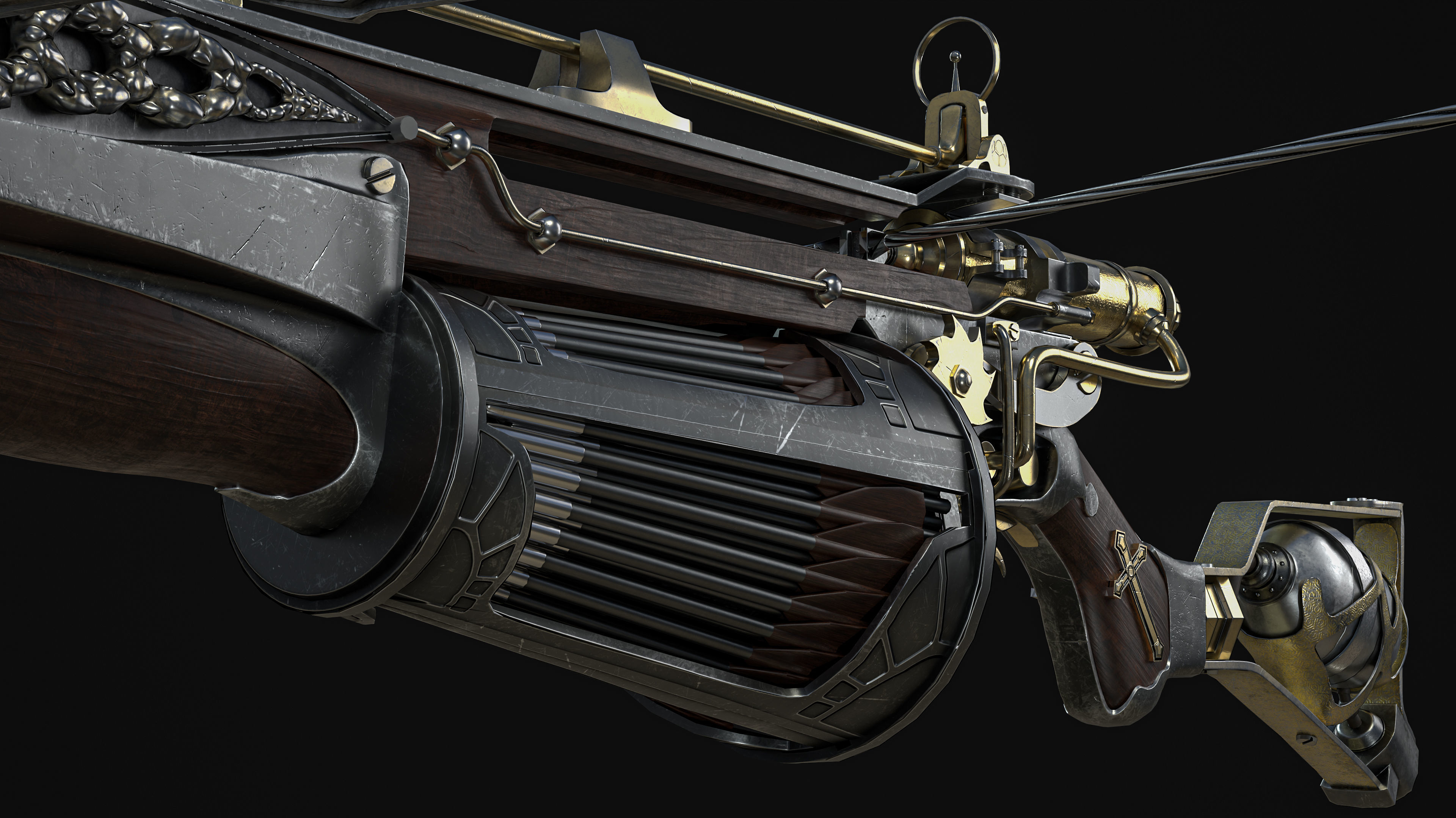 3D model Van Helsing Crossbow VR / AR / low-poly | CGTrader