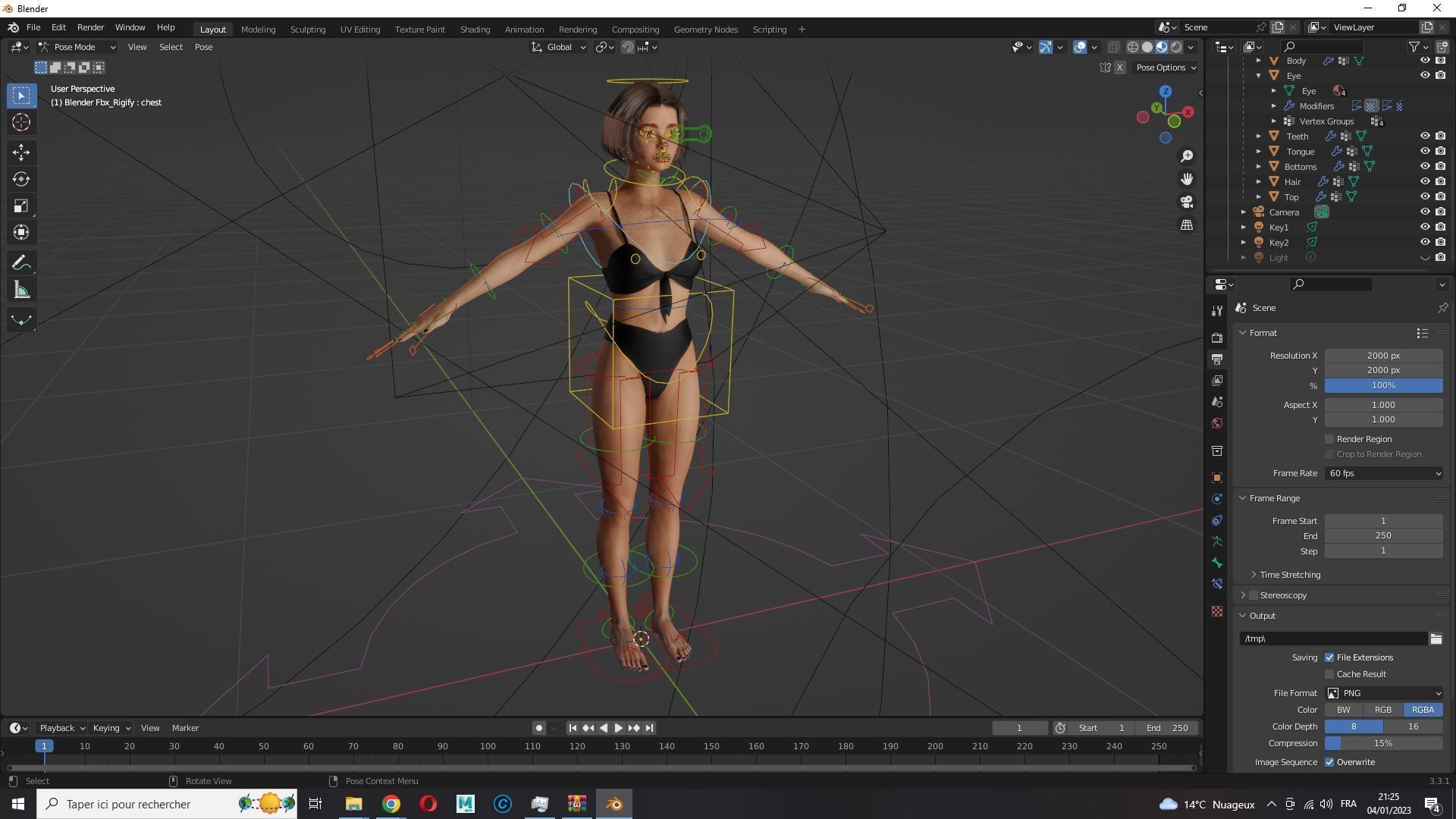 3D model Sweet Girl VR / AR / low-poly | CGTrader