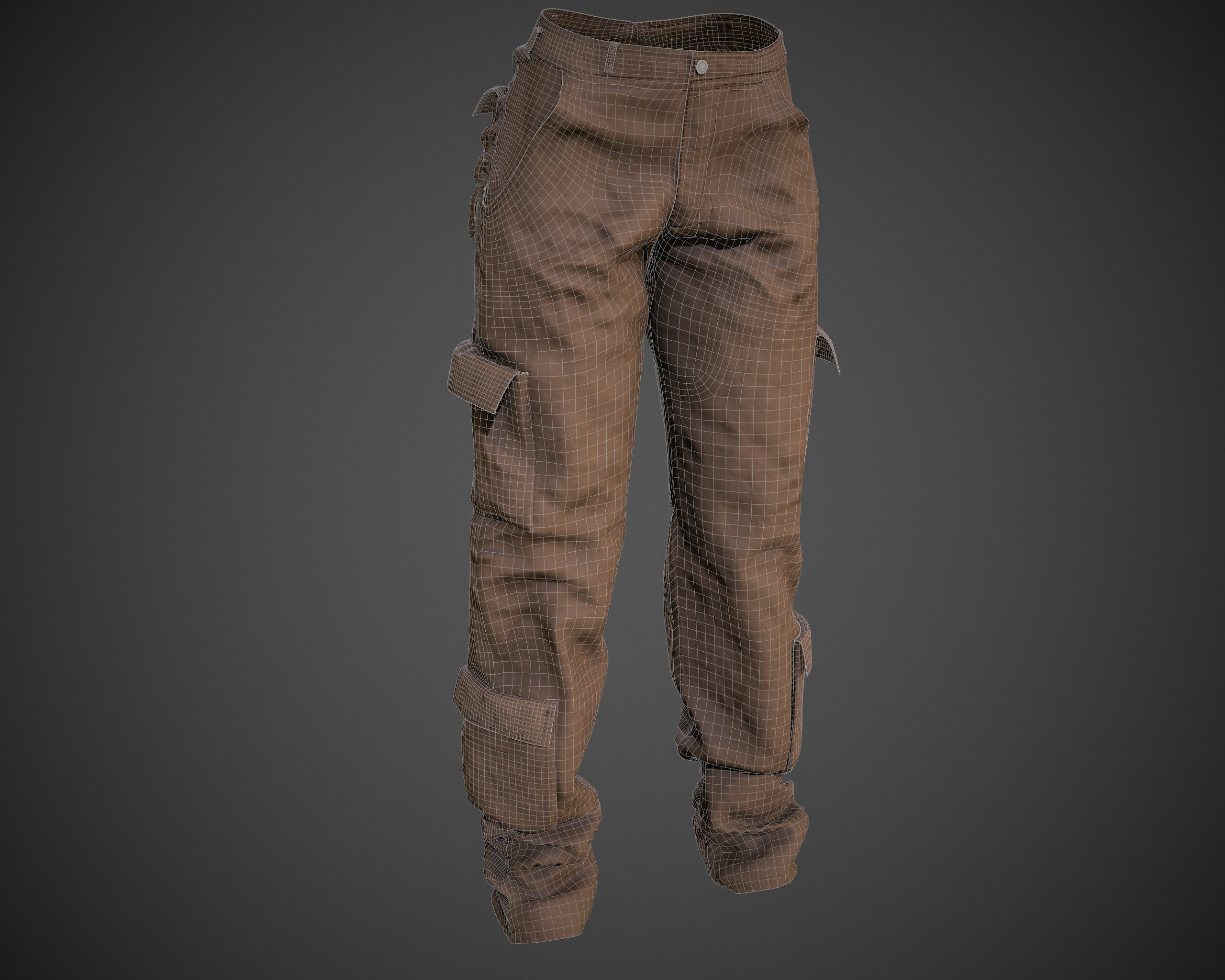 3D model Cargo Pants for Videogames VR / AR / low-poly | CGTrader