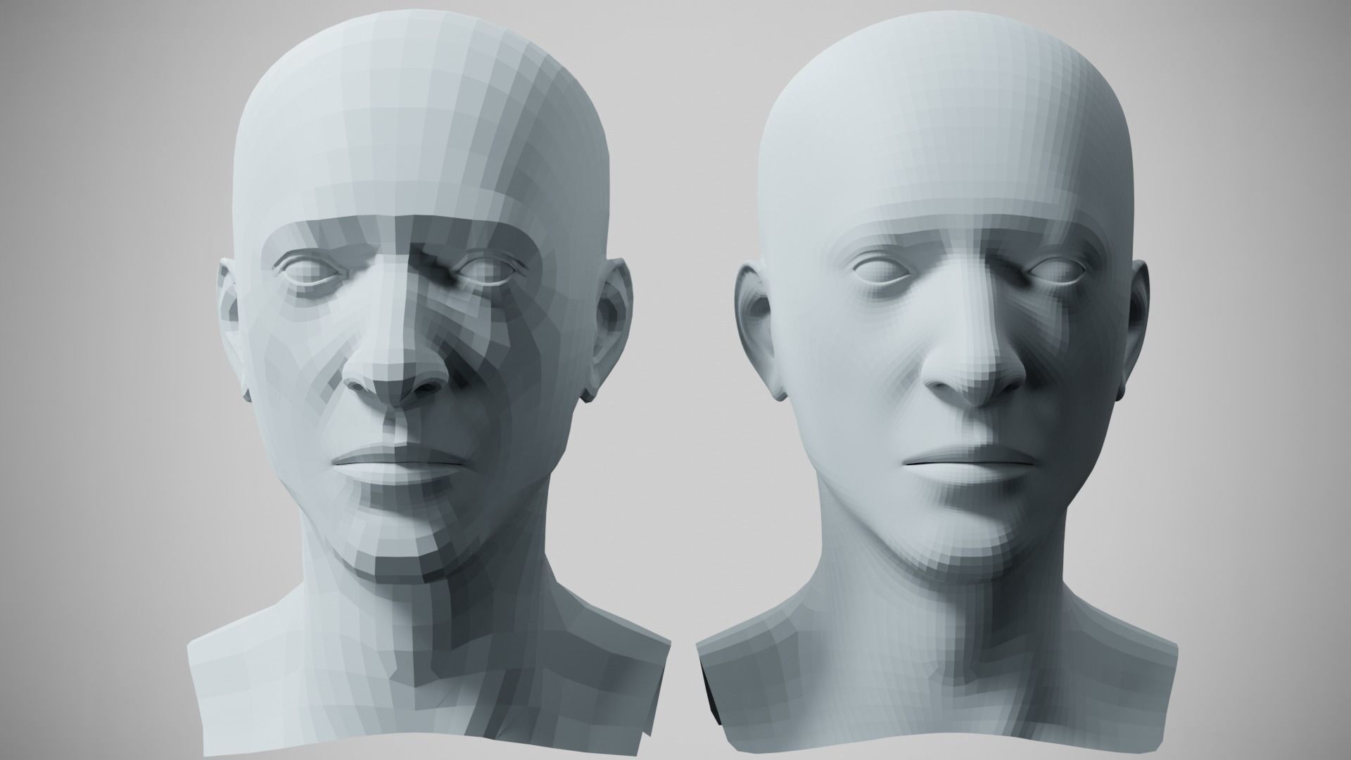Male Basemesh Head 3D model | CGTrader