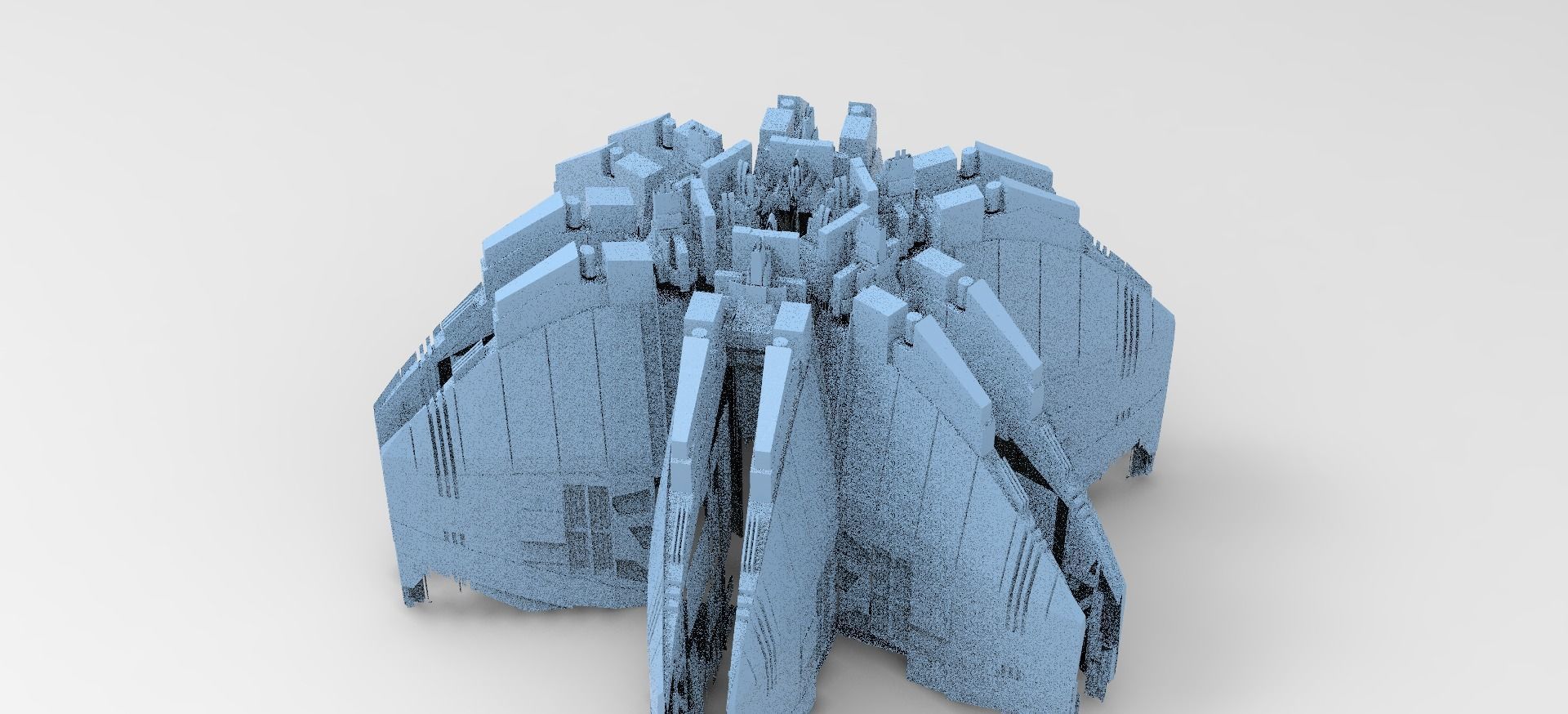 Star Flower Ship design 4 3D model | CGTrader