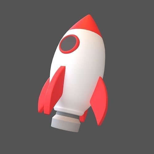 3D model Cartoon Rocket Hat V1 002 VR / AR / low-poly | CGTrader