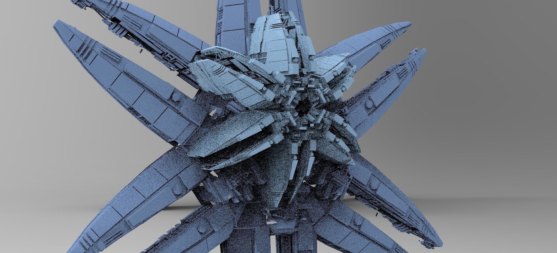 3D model Bio Ship Flower Ship Station VR / AR / low-poly | CGTrader