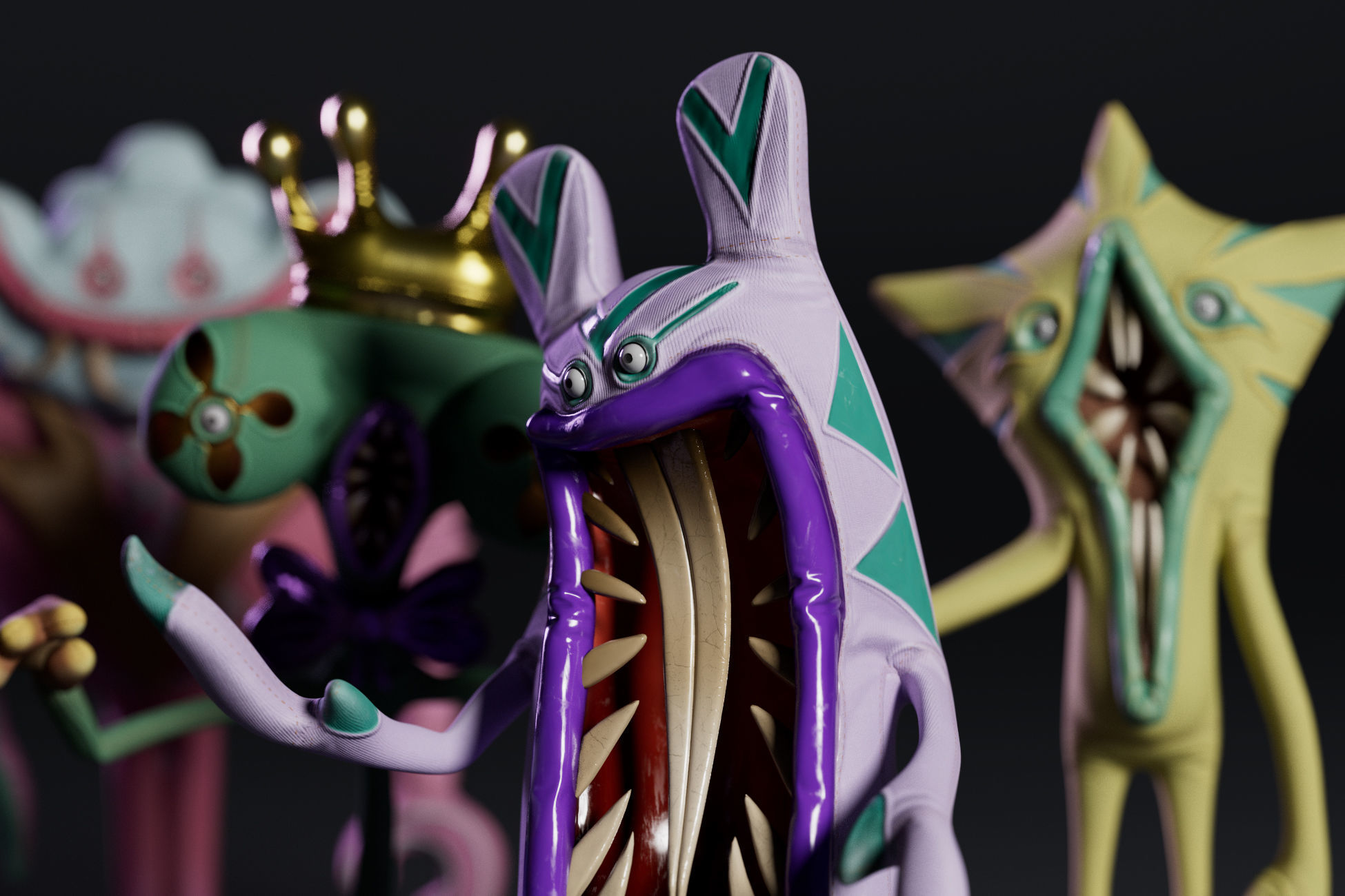 3D model Horror Plush Toys - Spooky Mascot Creatures VR / AR / low-poly ...