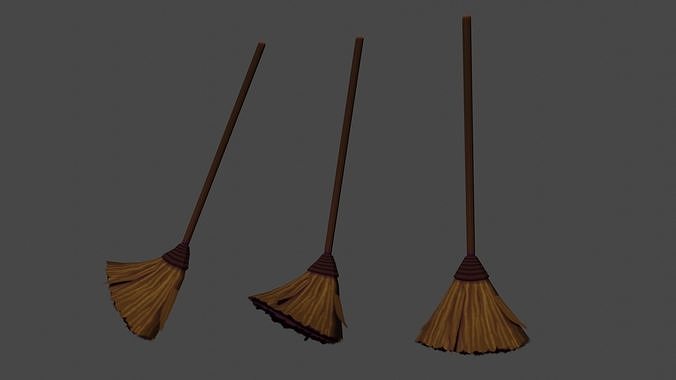 3D model Stylized broom VR / AR / low-poly | CGTrader