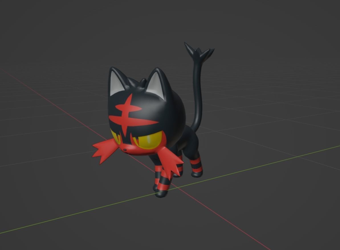 Litten pokemon 3D print model 3D model 3D printable | CGTrader