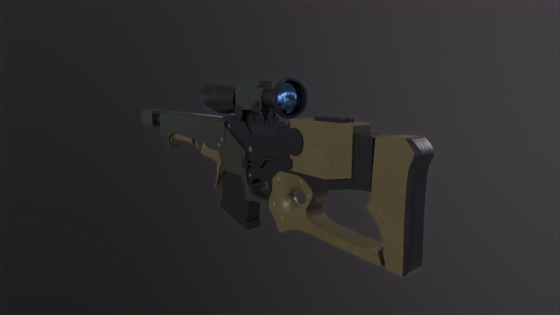 3D model Sniper Rifle VR / AR / low-poly | CGTrader