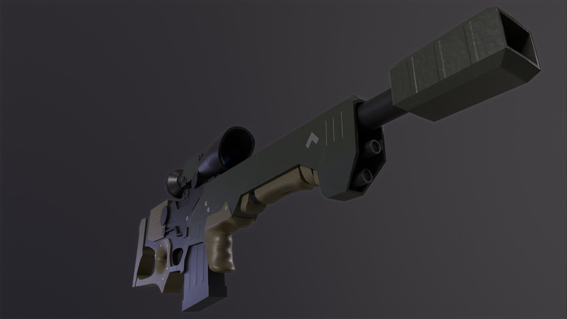 3D model Sniper Rifle VR / AR / low-poly | CGTrader