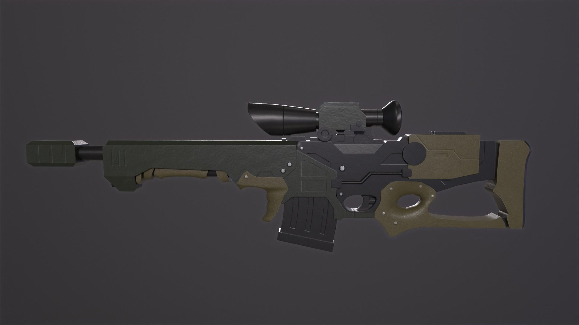 3D model Sniper Rifle VR / AR / low-poly | CGTrader