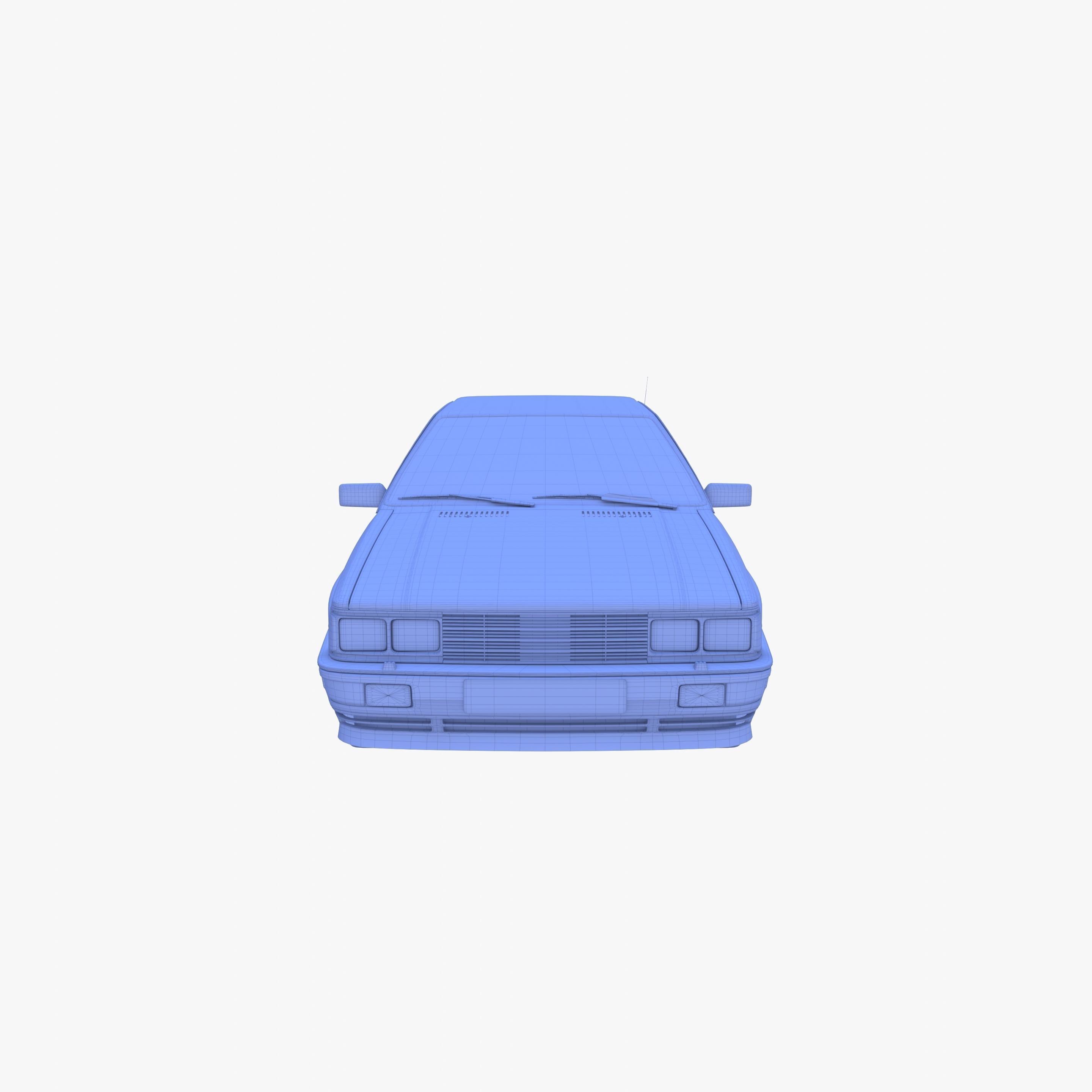 Generic 80s Coupe with interior 3D model | CGTrader