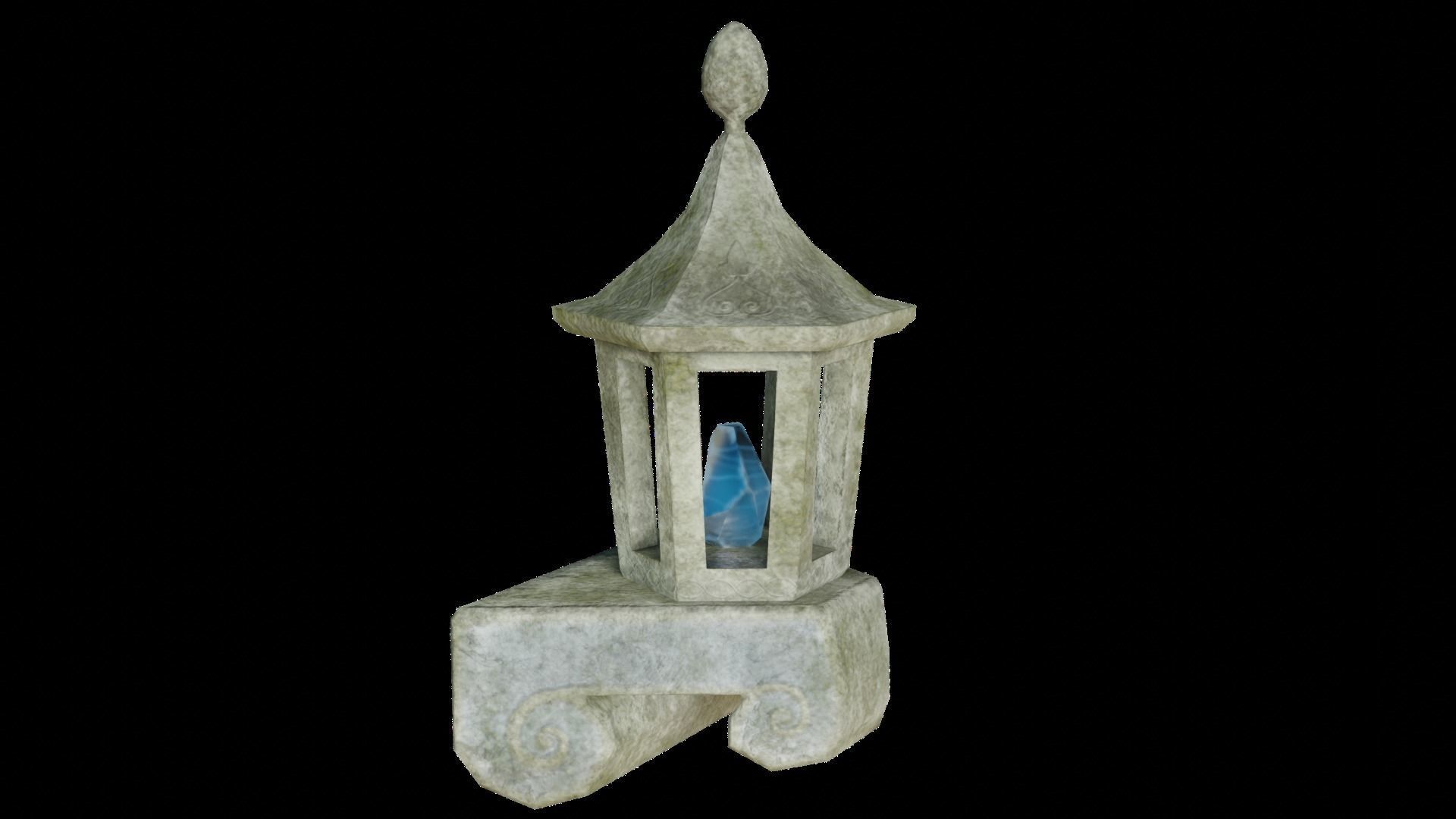 3D model Stone Lights Fire - Lights Pit Candles Crystal 13 Piece Set VR ...