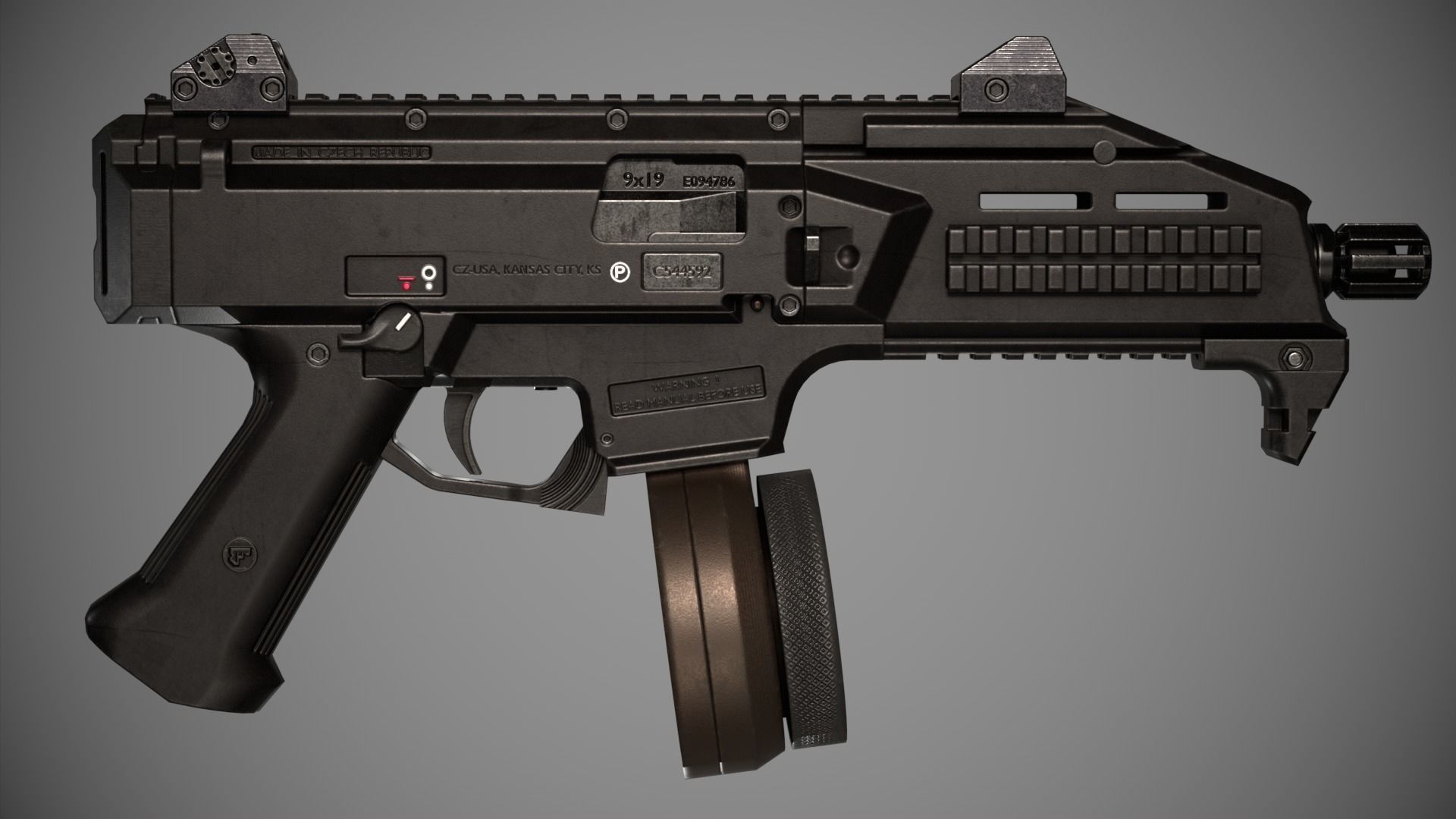3D model CZ Scorpion VR / AR / low-poly | CGTrader