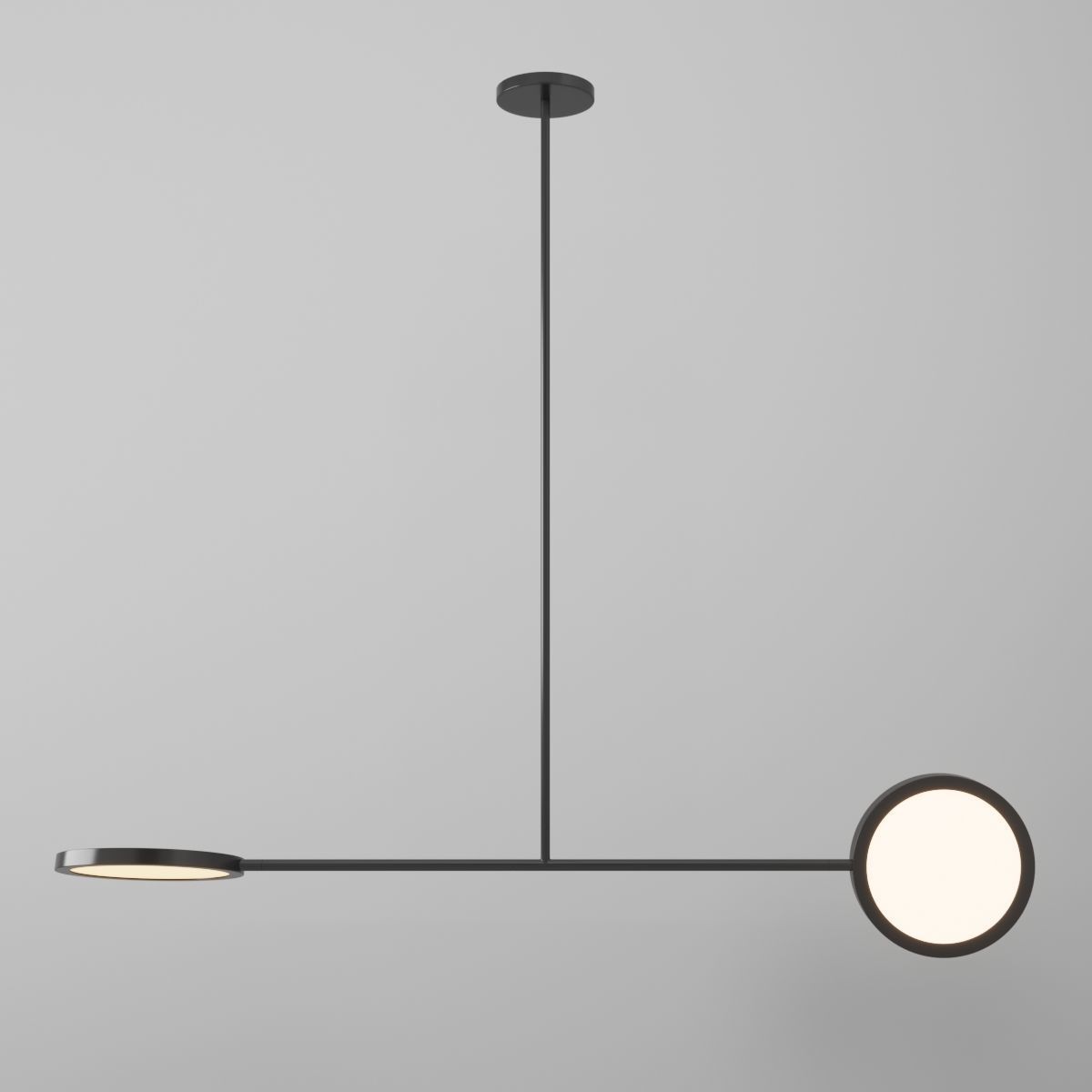 Discus two-lamp pendant light by Jamie Gray 3D model | CGTrader