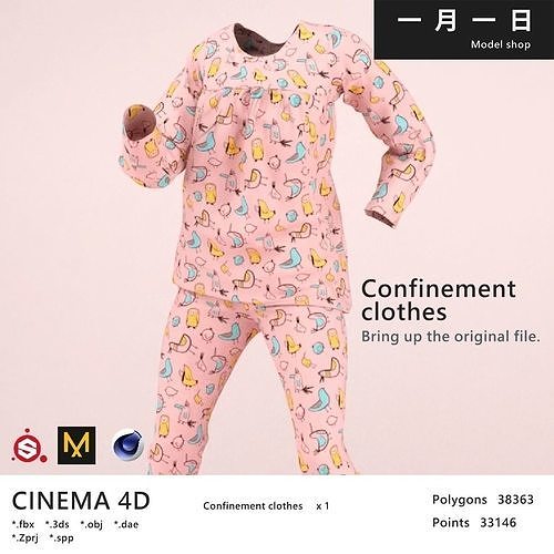 3D model Confinement clothes VR / AR / low-poly | CGTrader