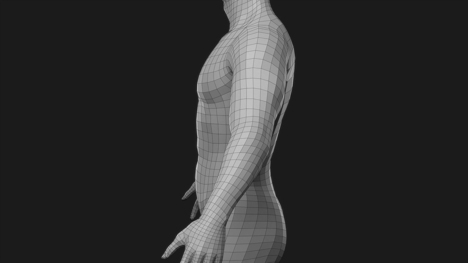 Realistic Man Body Basemesh 3D model | CGTrader
