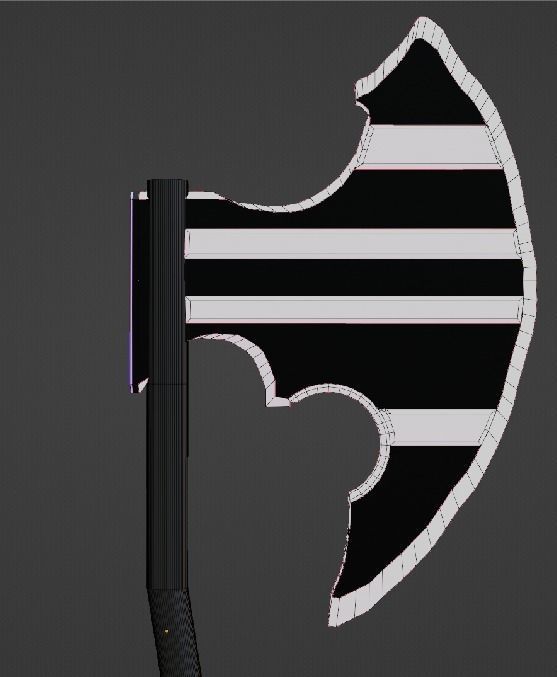 low-poly cyber axe free VR / AR / low-poly 3D model | CGTrader