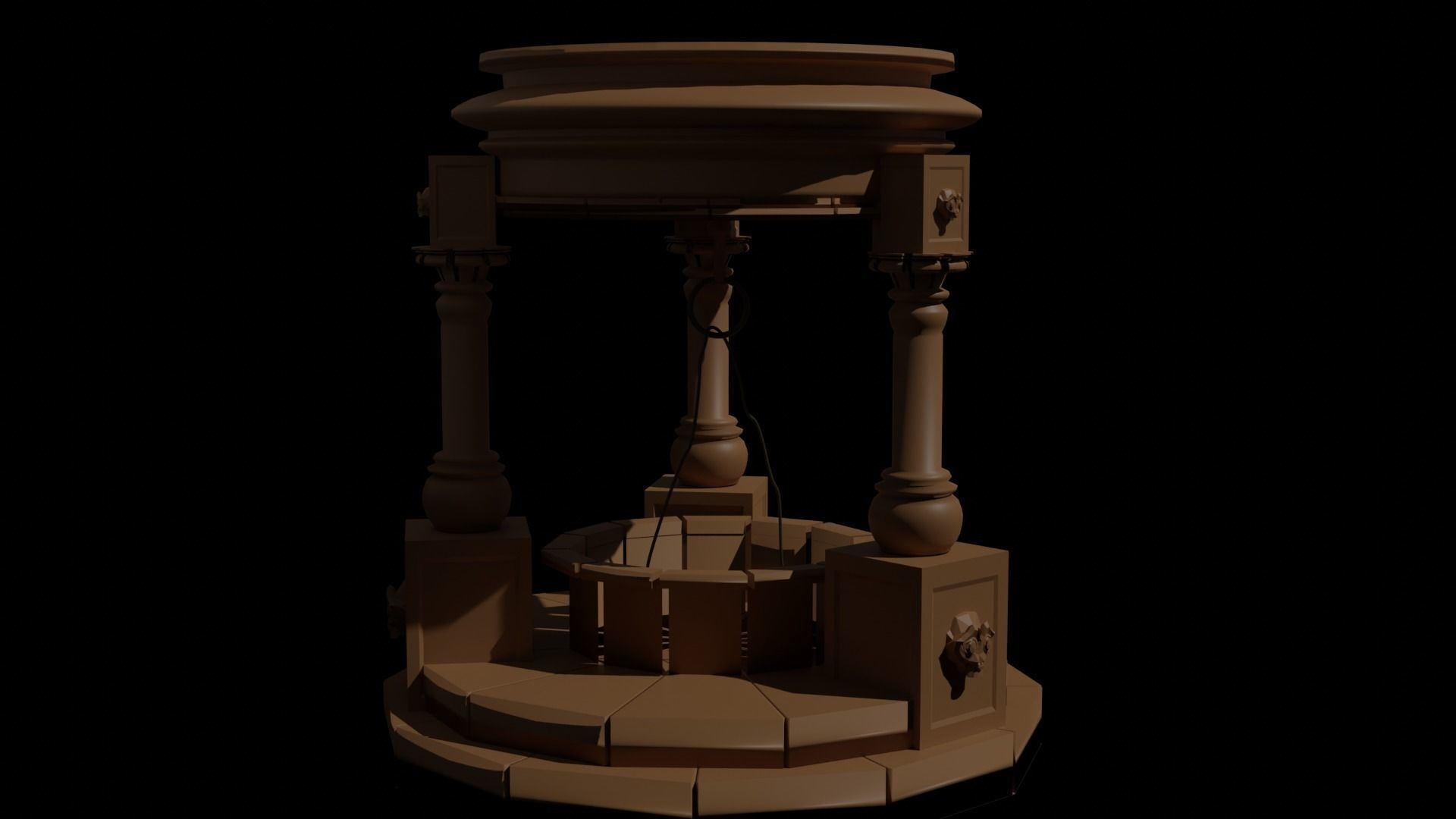 water well 3d model free 3D model | CGTrader