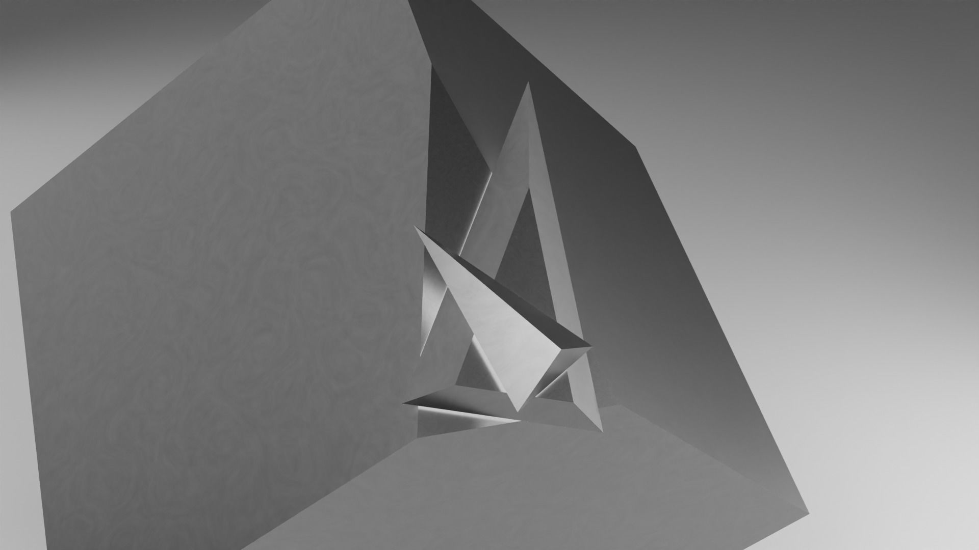 3D model Minimalist Analogue Cube Clock VR / AR / low-poly | CGTrader