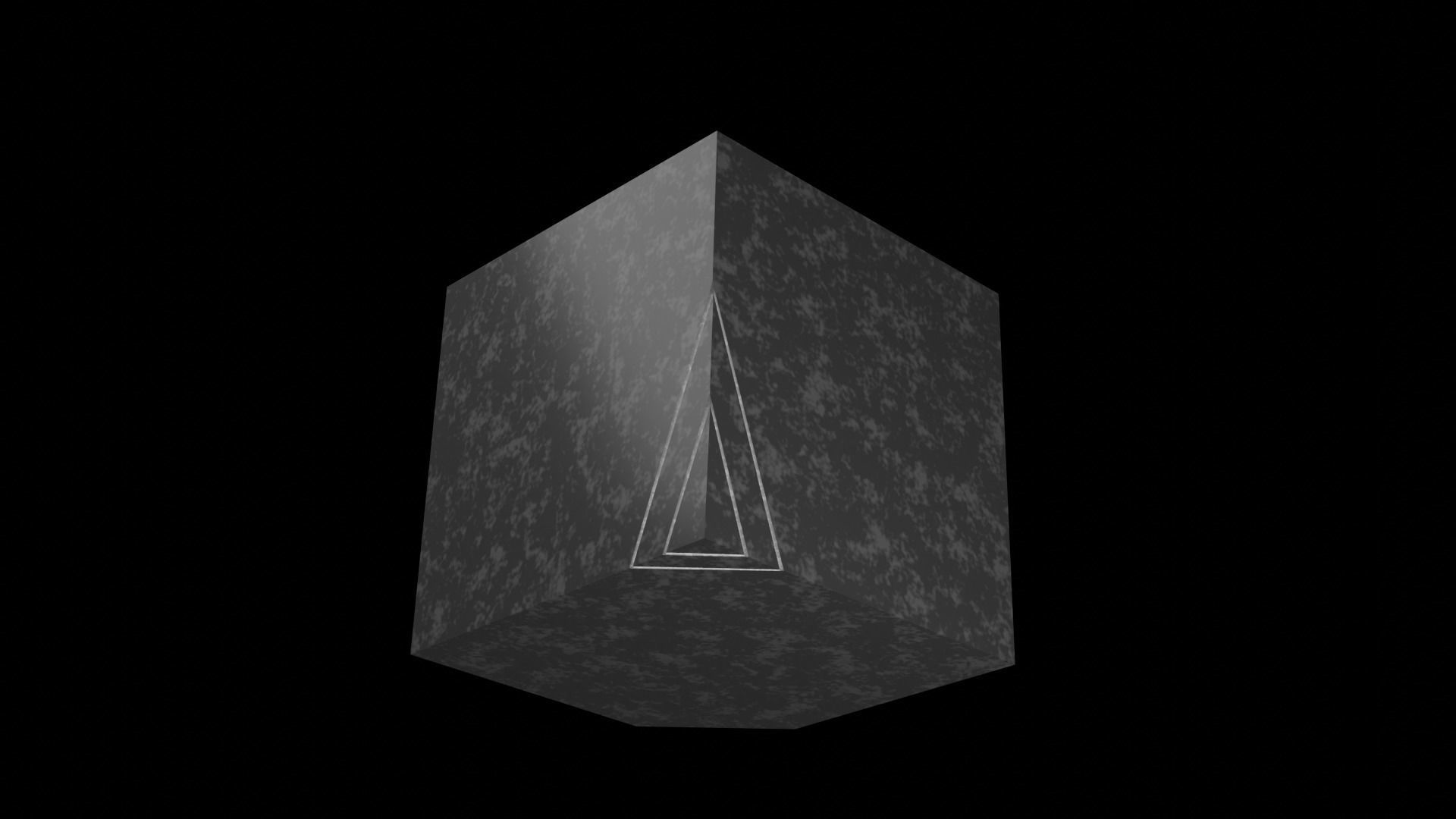 3D model Minimalist Analogue Cube Clock VR / AR / low-poly | CGTrader