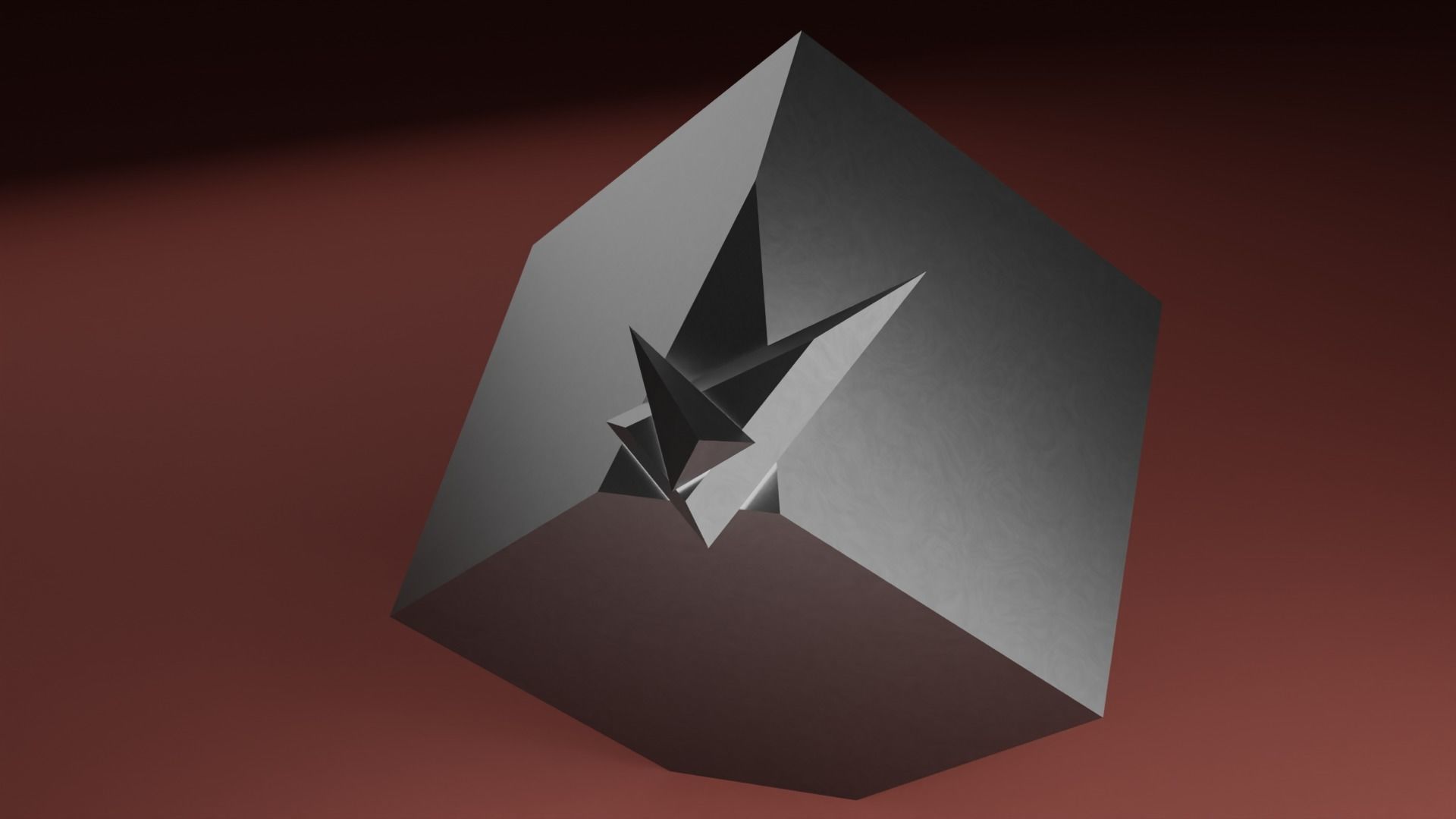 3D model Minimalist Analogue Cube Clock VR / AR / low-poly | CGTrader