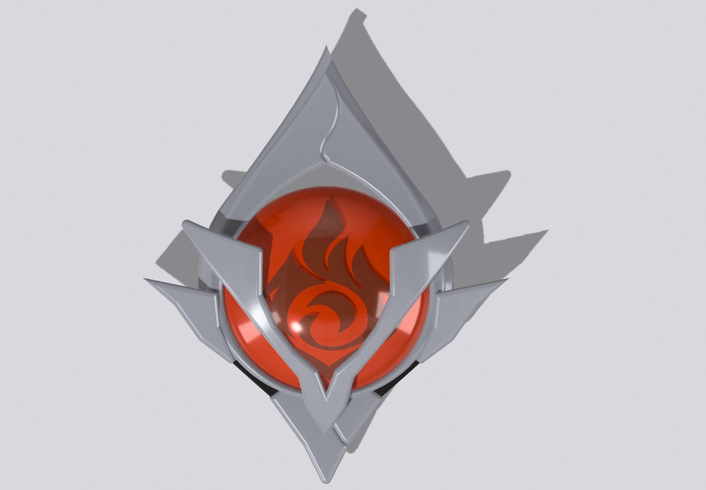 Snezhnaya Pyro Vision Genshin Impact 3D model 3D printable | CGTrader