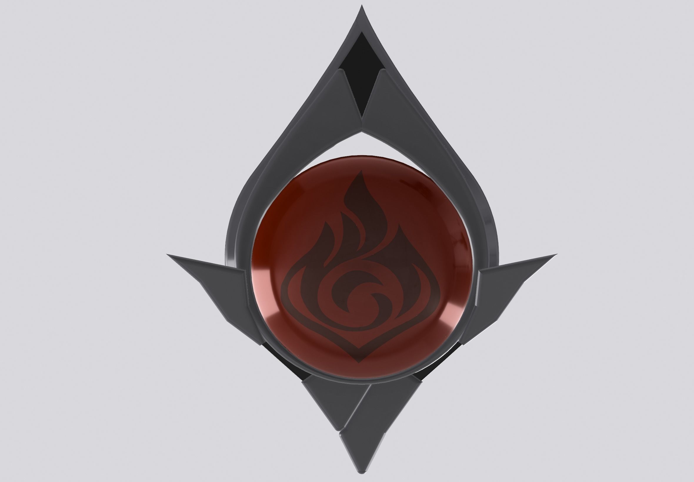 Snezhnaya Pyro Vision Genshin Impact 3D model 3D printable | CGTrader