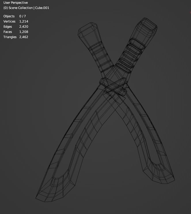 3D model Wooden Sword Type E2 VR / AR / low-poly | CGTrader