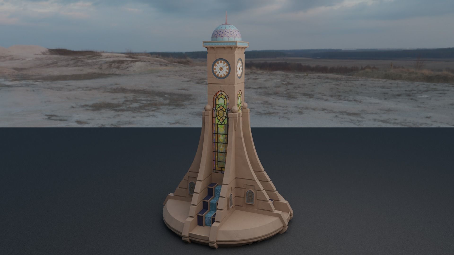 SQU Tower in 3D 3D model | CGTrader