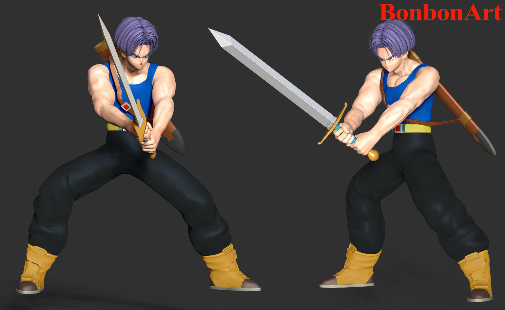 Trunks - Jump Force 3D model 3D printable | CGTrader