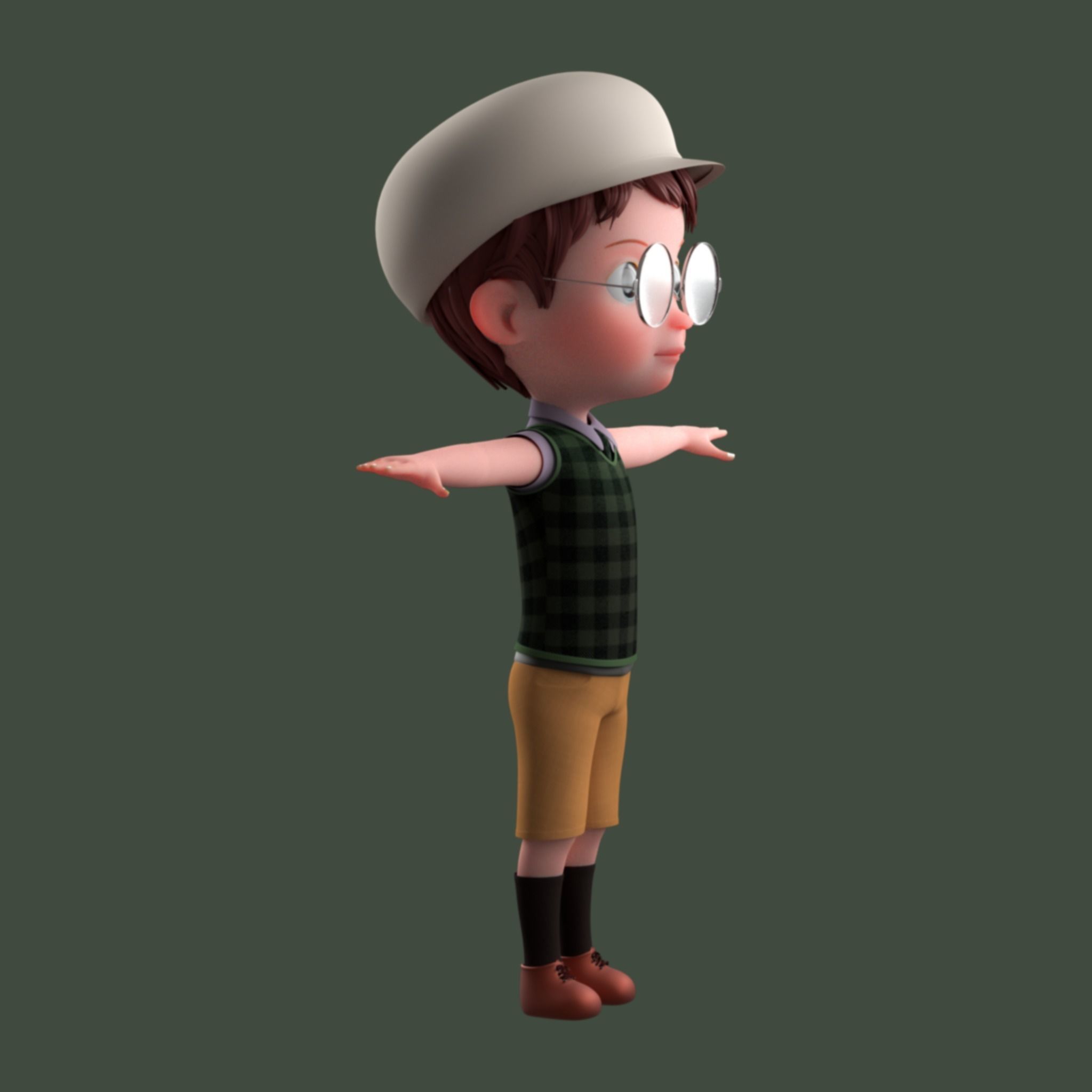 Cartoon Boy Rigged 3D model rigged | CGTrader