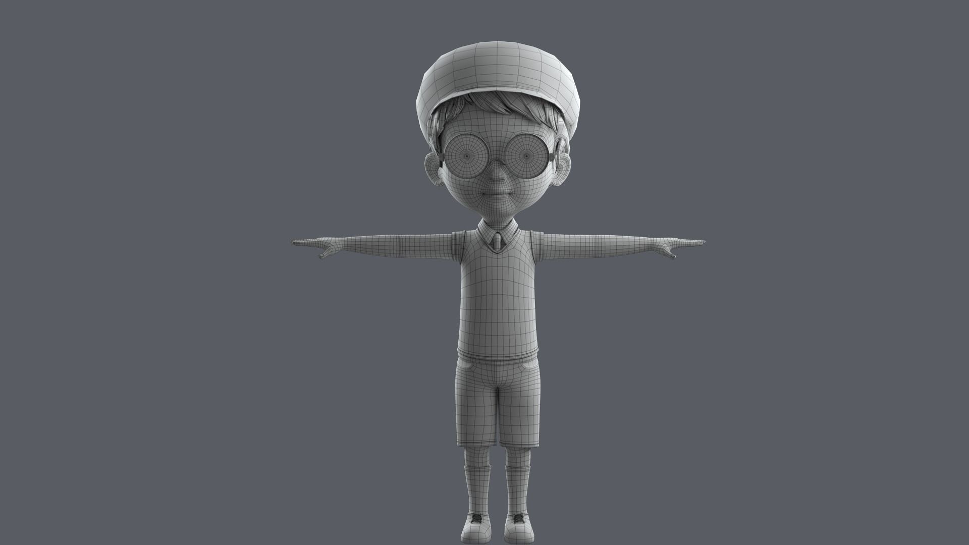 Cartoon Boy Rigged 3D model rigged | CGTrader